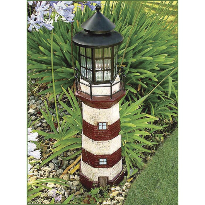Solar Powered Lighthouse Garden Decor, Home & Garden
