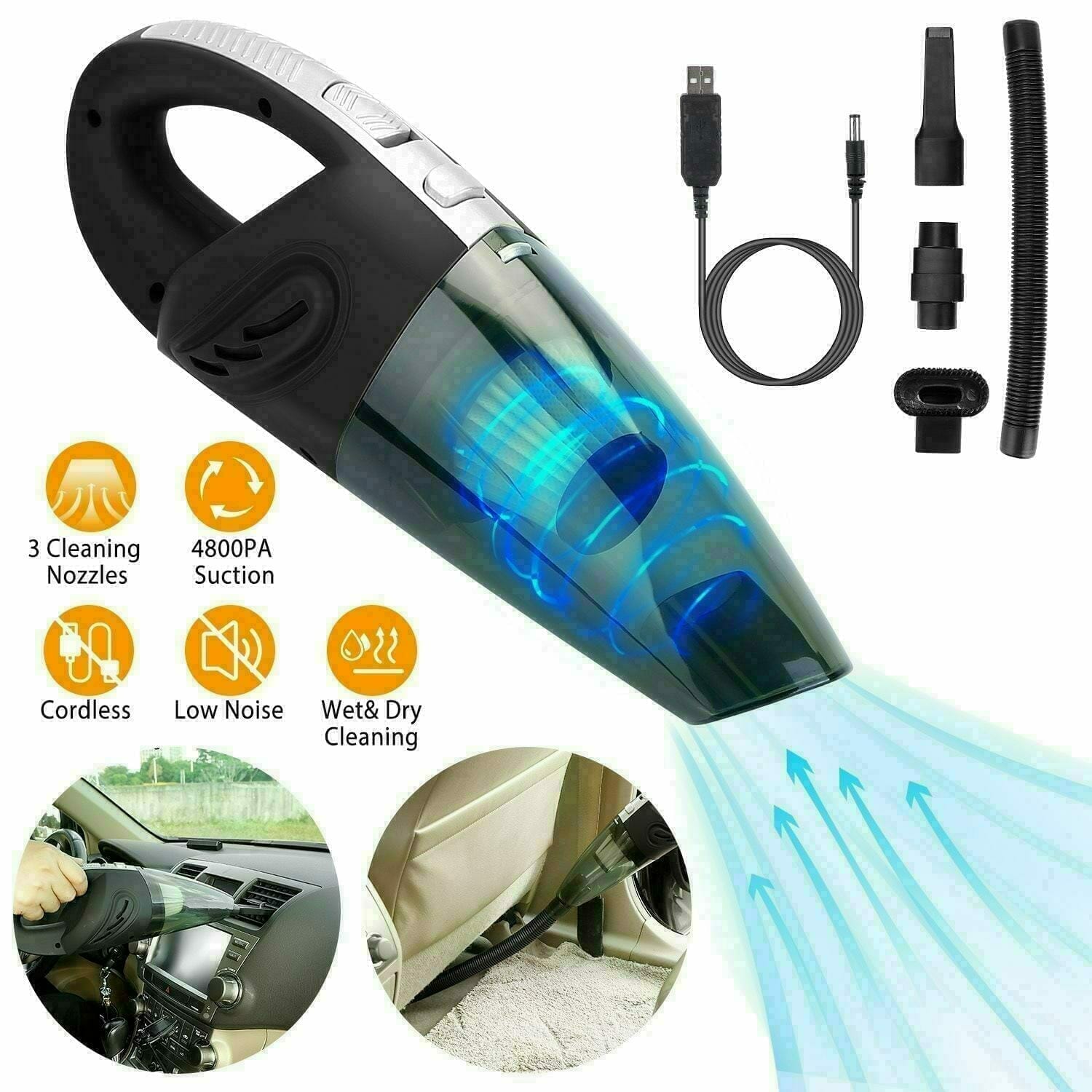 Car Handheld Vacuum Cleaner Cordless